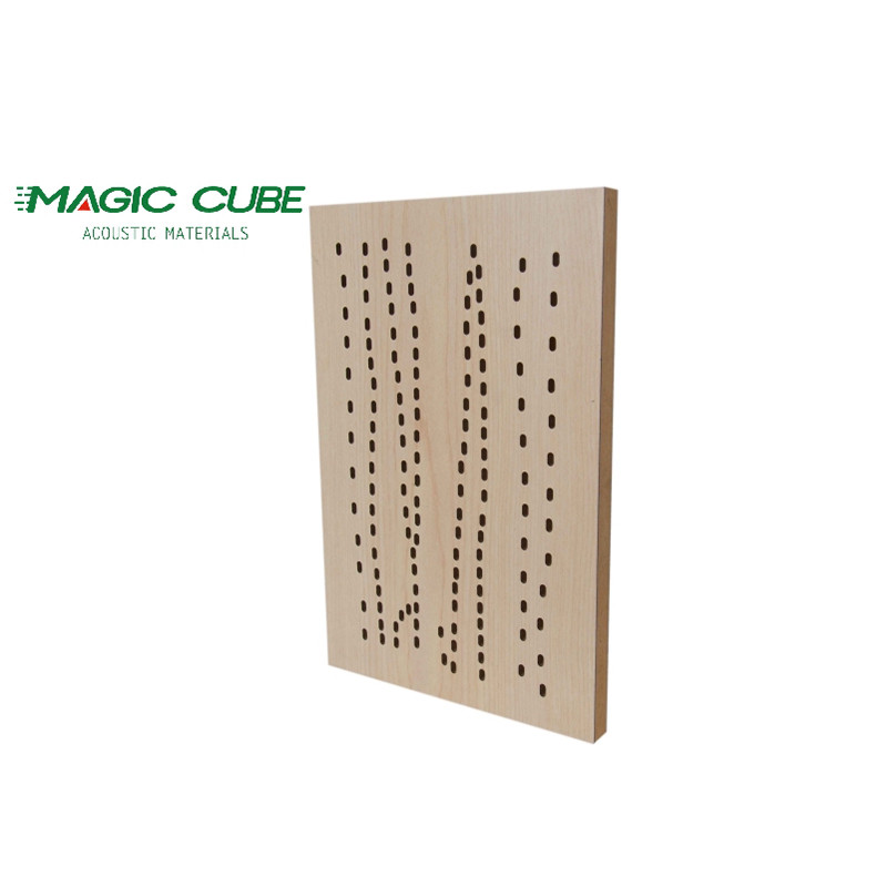 Micro Perforated Wood Acoustic Panels 12mm Thickness Sound Absorption