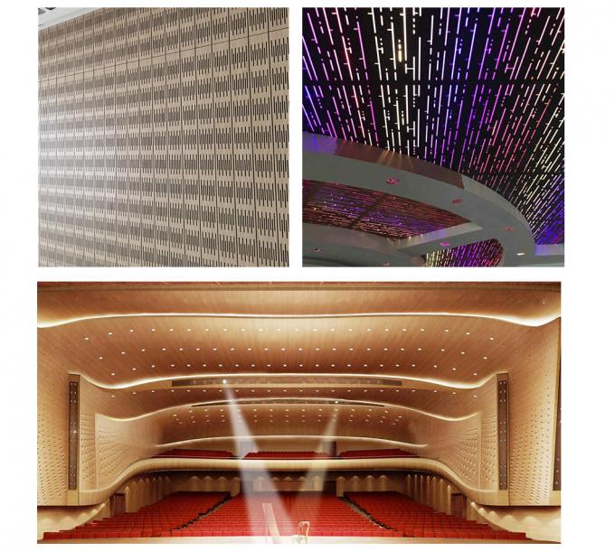 Micro Perforated Wood Acoustic Panels 12mm Thickness Sound Absorption